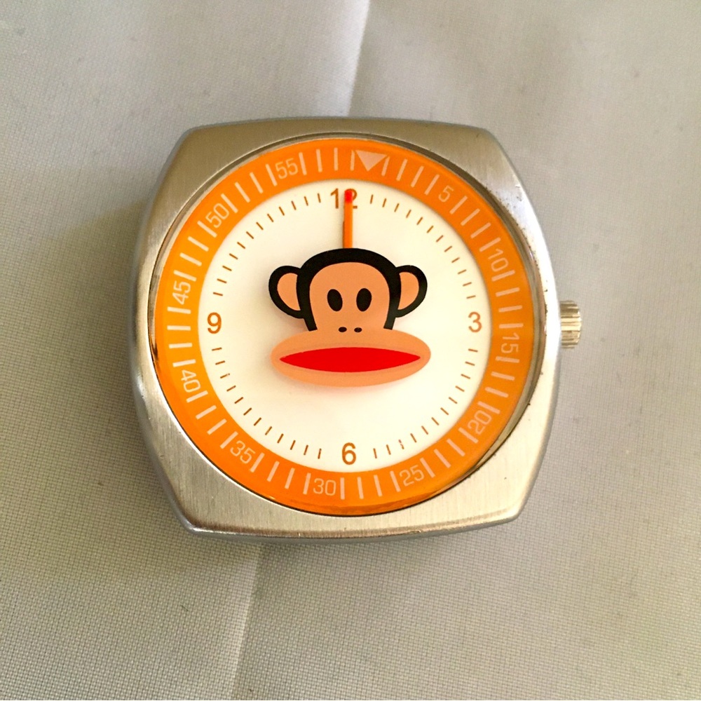 Vintage Julius & Friends Orange Women’s Monkey Watch … - Gem
